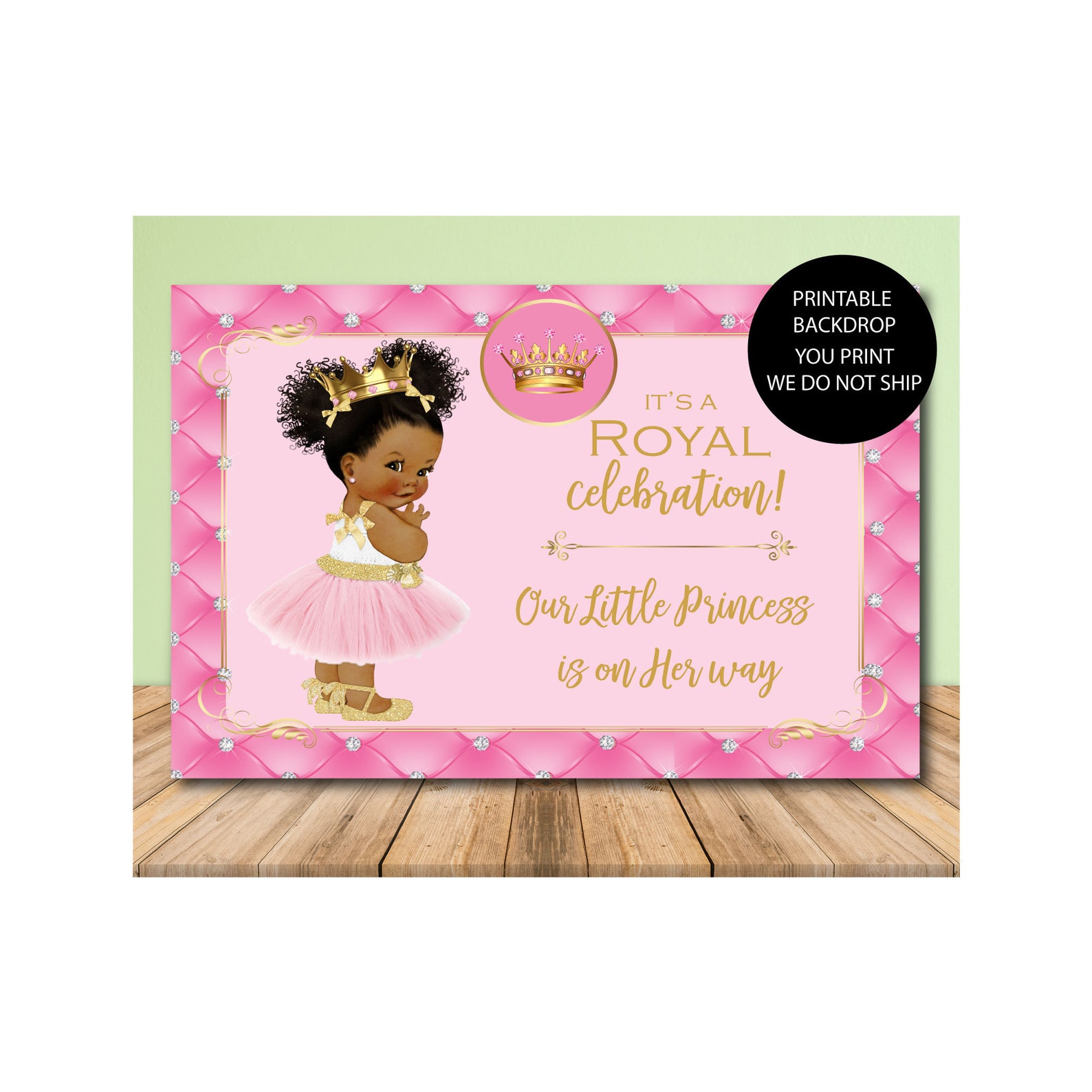 Royal Princess Baby Shower Backdrop A Little Princess is on - Etsy