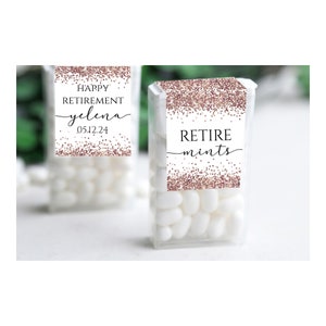 Retirement Tic Tac Labels, Retire Mint Label, Tic Tac Retirement Favor ...
