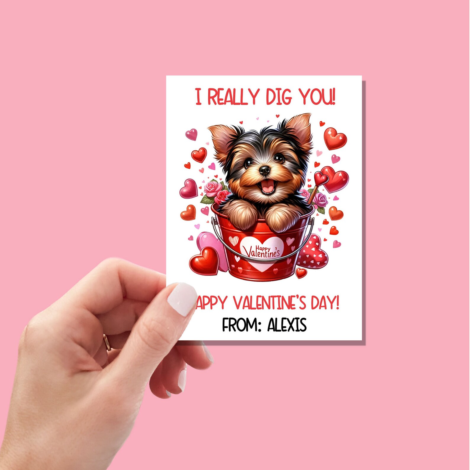 Editable Puppy Valentine Cards Printable, Dog Classroom Valentine's Day ...