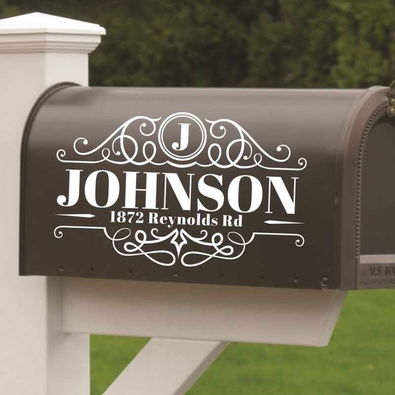 Monogrammed Mailbox - Etsy