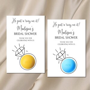 Ring EOS Bridal Shower Favor, Diamond Ring EOS Lip Balm Bridal Shower ...