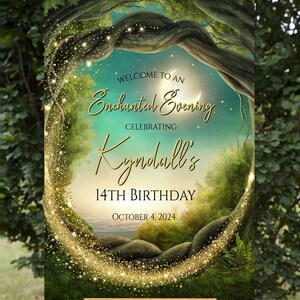 Enchanted Forest Welcome Sign, Enchanted Welcome Signs, Printable Party ...