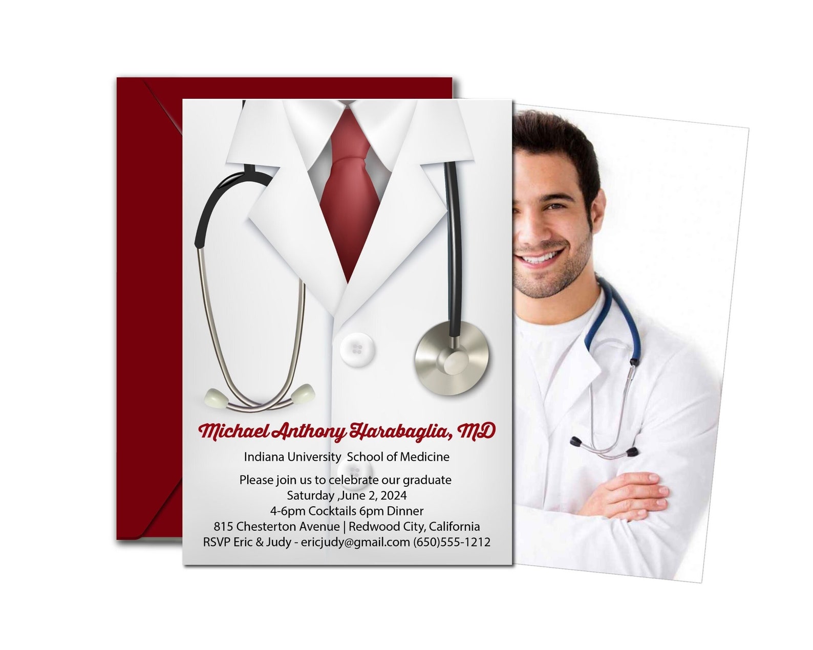 Doctor Invitation Medical School Doctor Graduation - Etsy