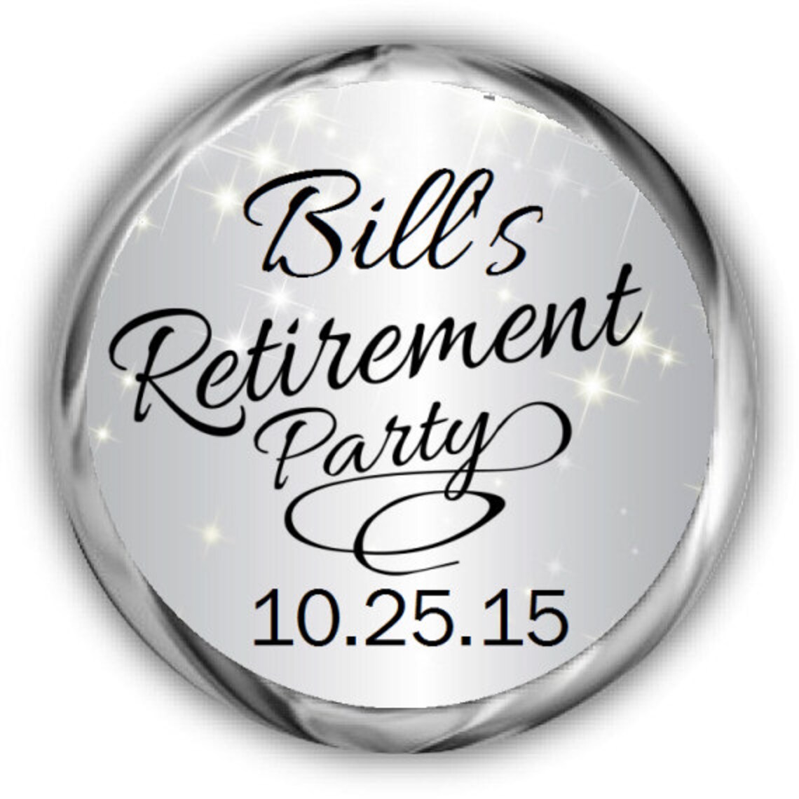 Silver Retirement Stickers Personalized Retirement Labels | Etsy