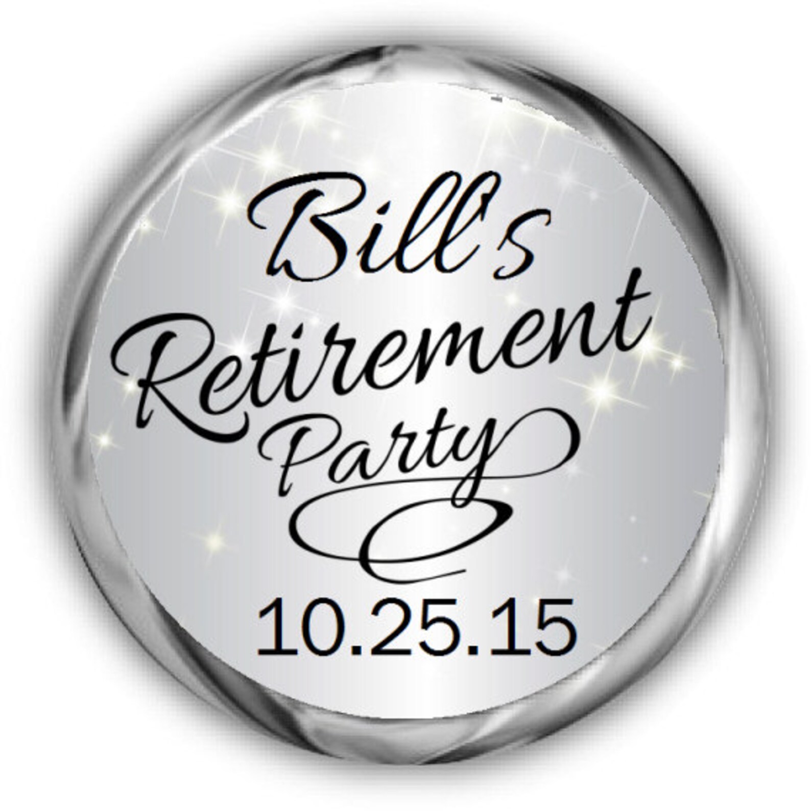 Silver Retirement Stickers Personalized Retirement Labels | Etsy