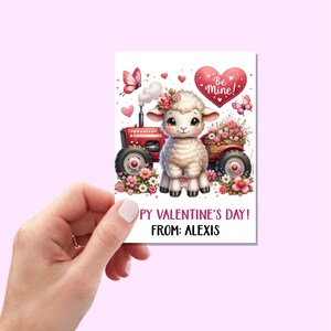 Farm Valentines Printable Template, Farm Valentine's Cards for Kids ...