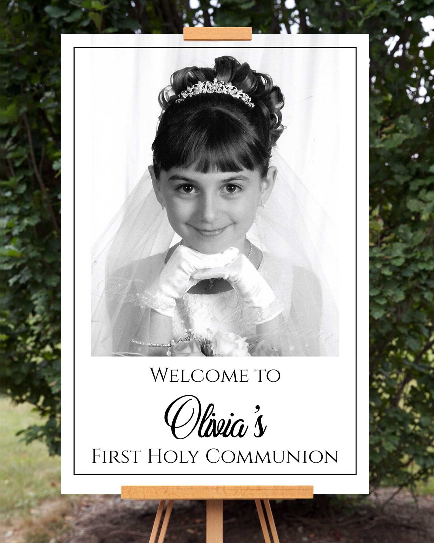 Photo First Communion Welcome Sign 1st Communion Party Sign | Etsy