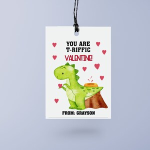 Dino-mite Valentines Cards, Printable Dinosaur Valentines Card or Kids ...
