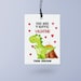 Dino-mite Valentines Cards, Printable Dinosaur Valentines Card or Kids ...