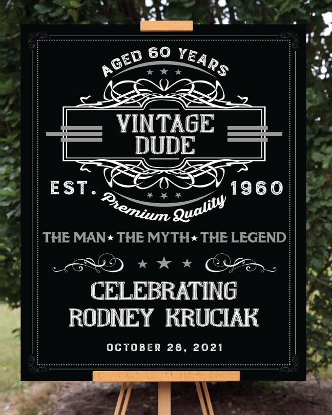 Vintage Dude Invitation the Man the Myth the Legend | Etsy