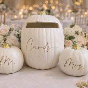 Fall Card Box, Wedding Décor, Pumpkin Wedding Card Box - Etsy
