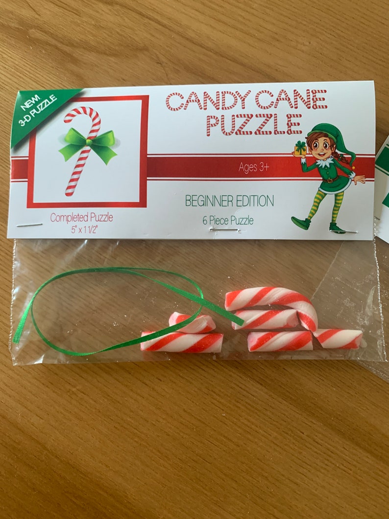 Christmas Candy Cane Puzzle Gag Gift White Elephant Gifts - Etsy