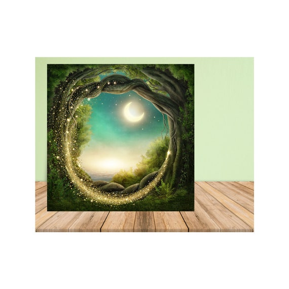 Enchanted Forest Backdrop, Enchanted Evening Backdrop Quinceanera ...