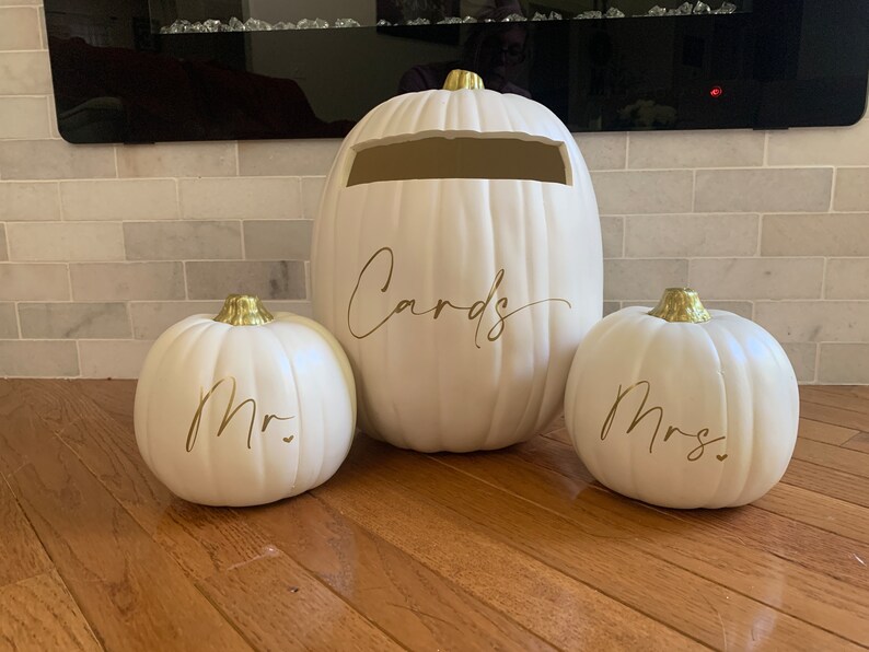 Fall Card Box Wedding Décor Pumpkin Wedding Card Box - Etsy