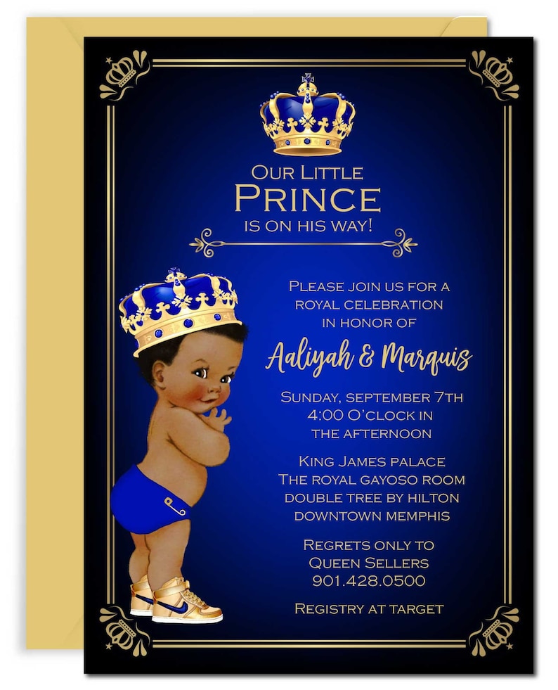 Royal Prince Baby Shower Welcome Sign Printable Birthday - Etsy