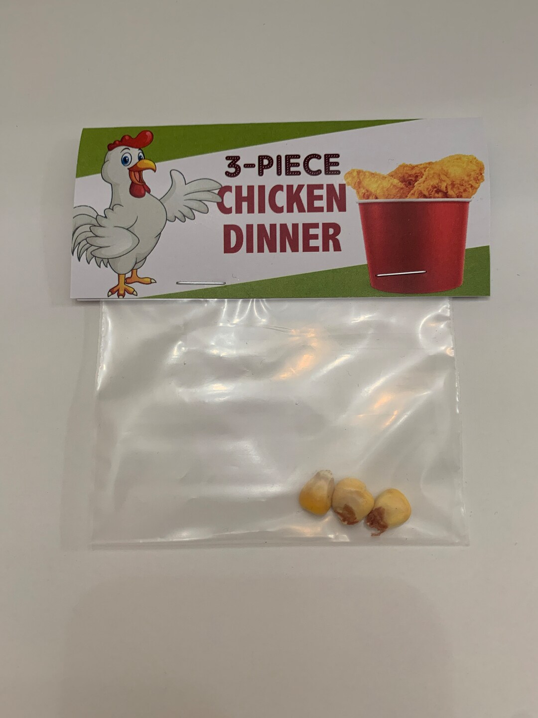 3 Piece Chicken Dinner Gag Gift, Feed Corn Prank - Etsy