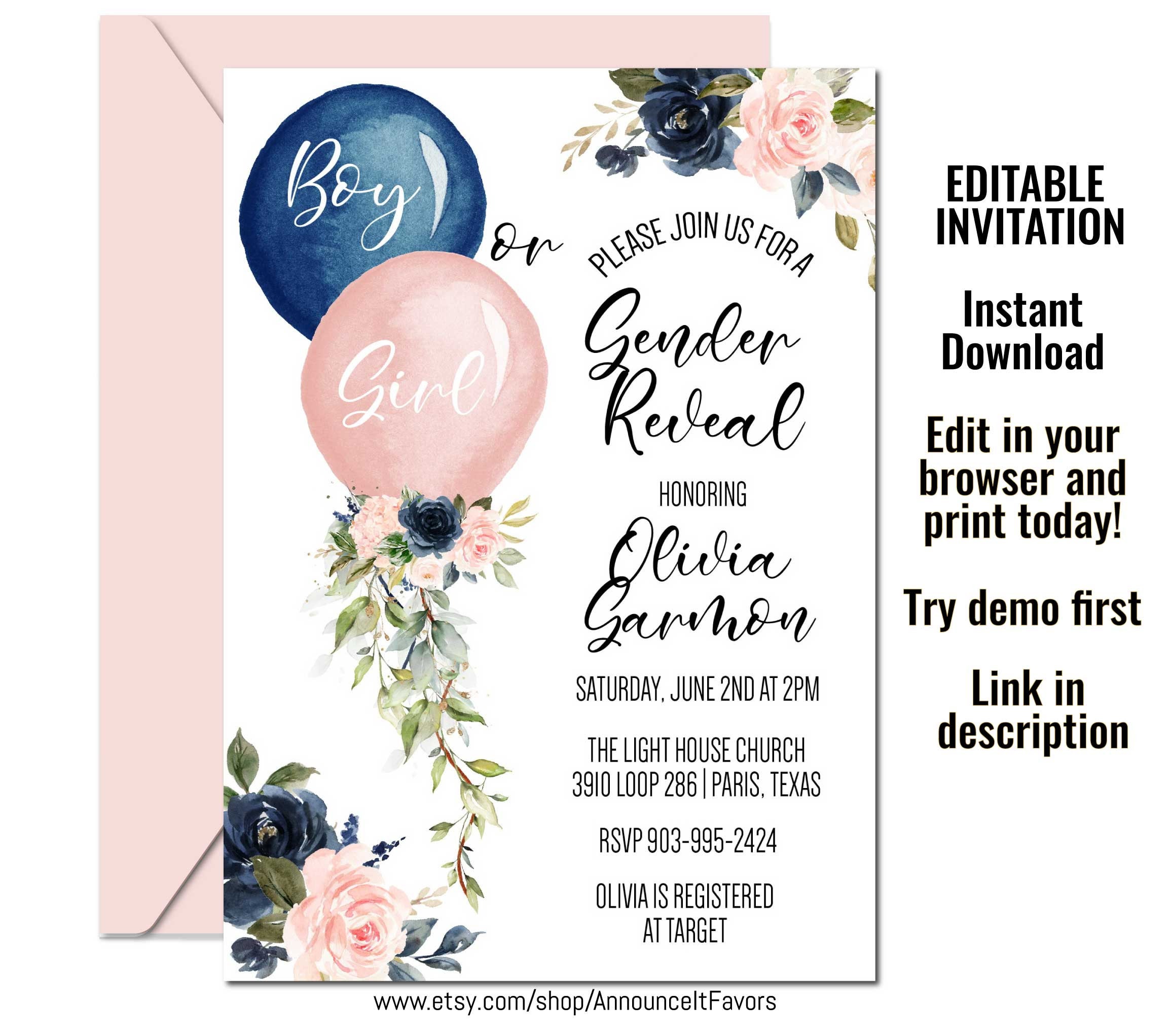 virtual-gender-reveal-invitation-long-distance-gender-reveal-etsy