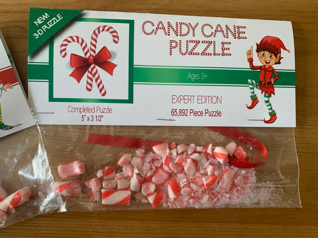 Christmas Candy Cane Puzzle Gag Gift White Elephant Gifts - Etsy