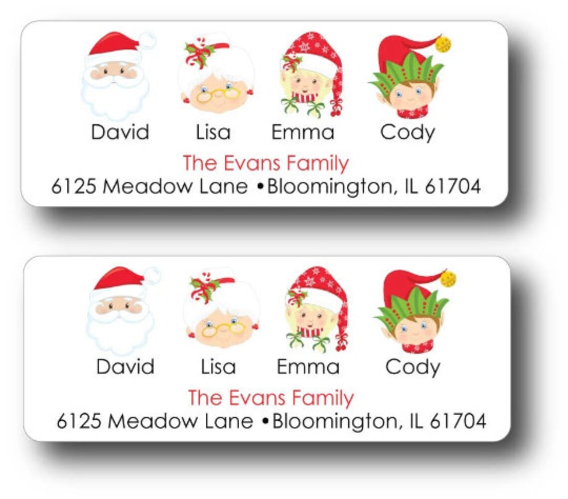 Return Address Labels Christmas Return Address Labels - Etsy