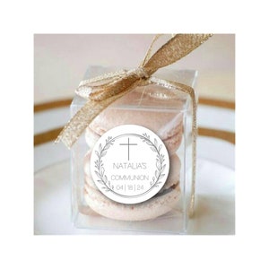 Communion Sticker, Eucharist Label, Minimal First Communion Hershey ...