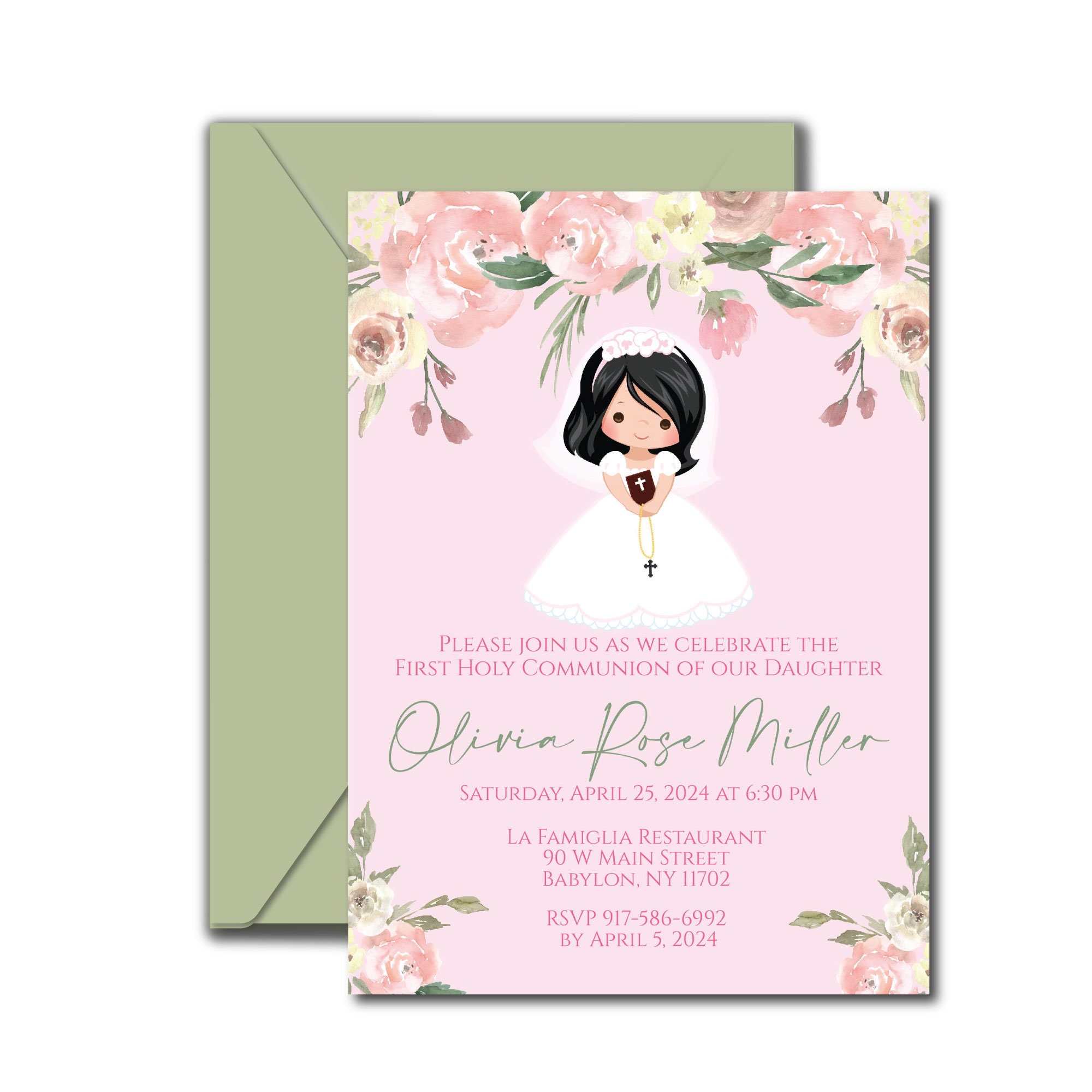 Invitaciones De Primera Comunion Para Ninas Invitación De Primera