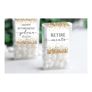 Retirement Tic Tac Labels, Retire Mint Label, Tic Tac Retirement Favor ...