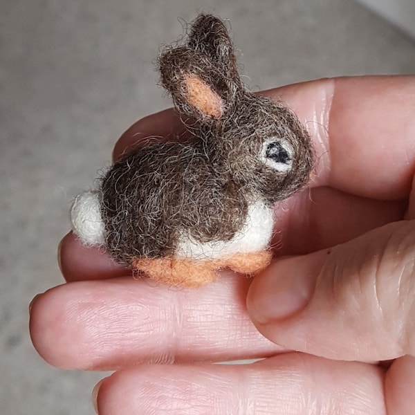 Needle Felted Bunny - Etsy