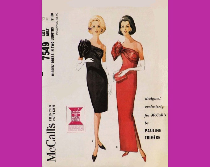 Vintage 1960s Prom Dress Pattern. Simplicity 8495. Size 10 Bust 32 1/2 ...