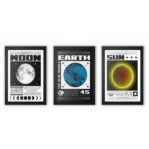 Orbital Print Series | Etsy