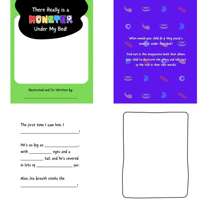 Create Your Own Picture Books for Kids - Etsy