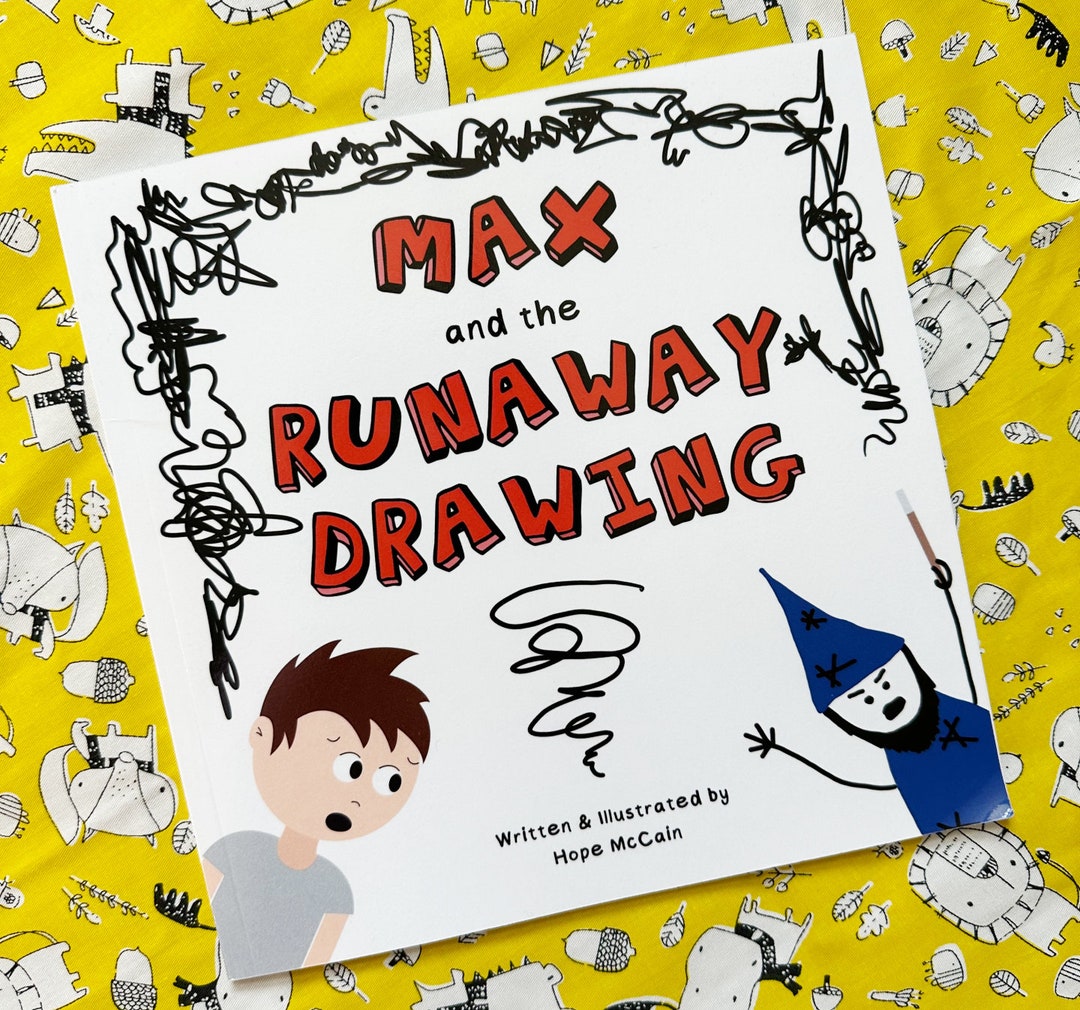 Children's Picture Book: Max and the Runaway Drawing - Etsy