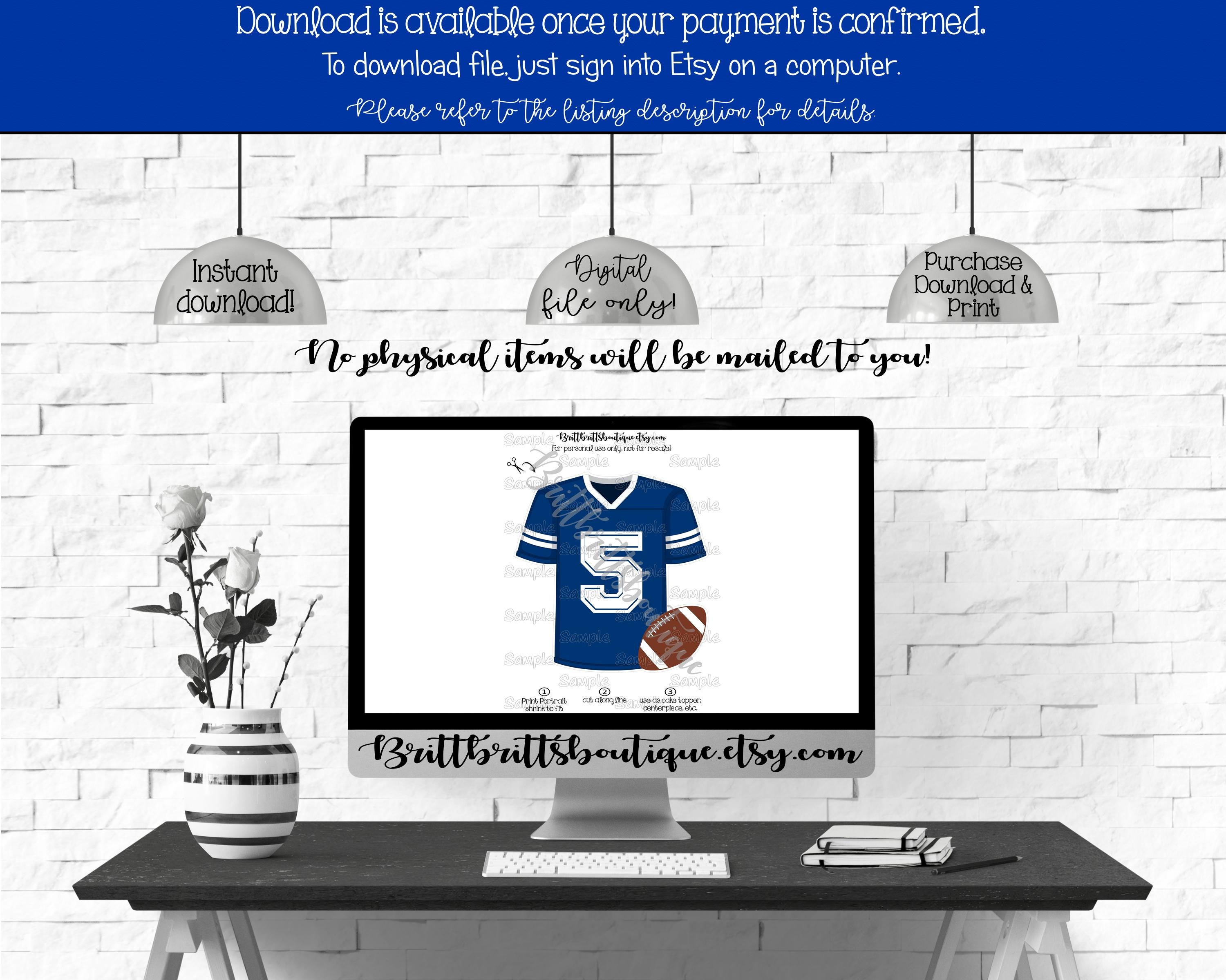 Football Cake Topper Football Centerpieces Sport Themed Party Decor ...