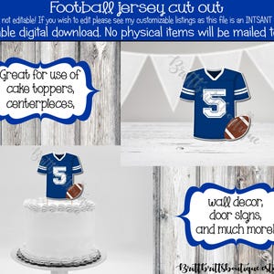 Football Cake Topper Football Centerpieces Sport Themed Party Decor ...