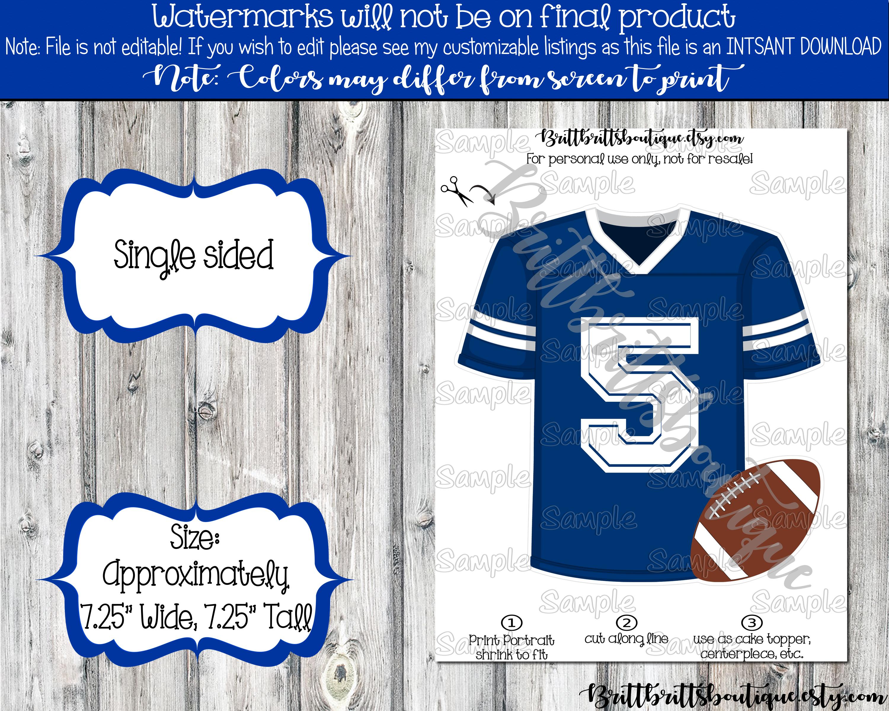 Football Cake Topper Football Centerpieces Sport Themed Party Decor ...