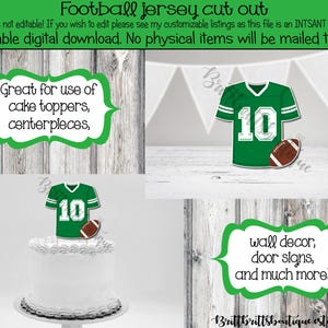 Football Cake Topper Football Centerpieces Sport Themed Party Decor ...