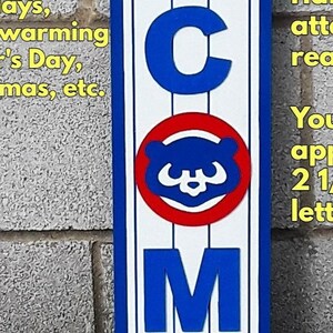Chicago Cubs WELCOME Sign / Chicago Cubs Gift / Chicago Cubs House ...