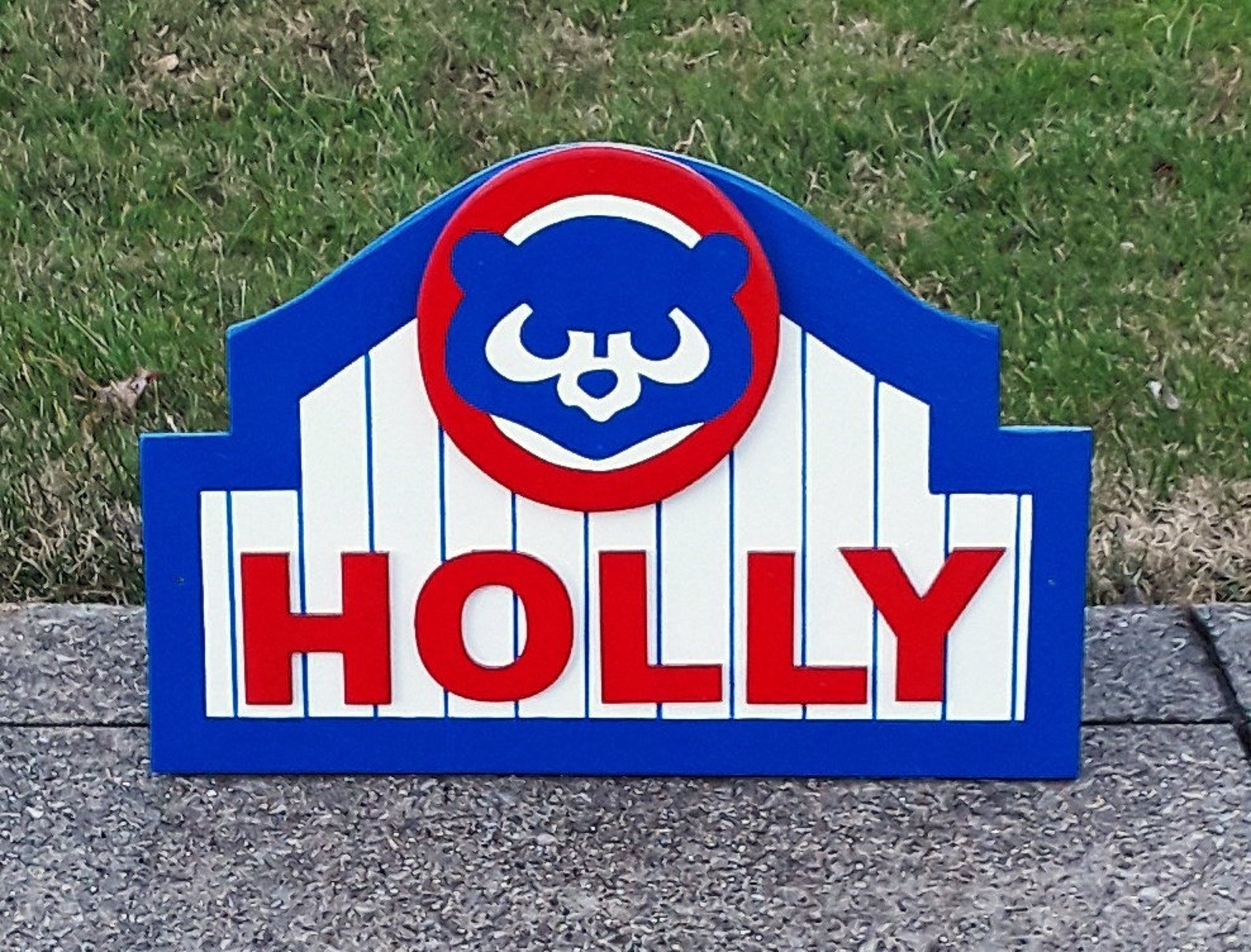 Chicago Cubs Name Sign cubbies Custom Made Wood - Etsy