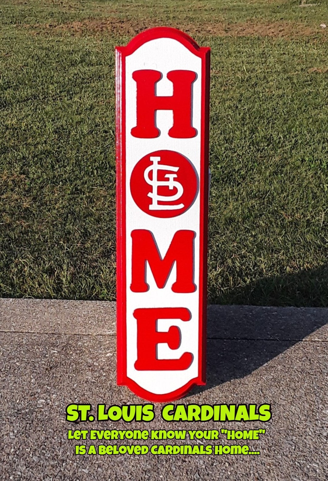 St. Louis Cardinals "cardinals Home" Wood Decor Sign | St. Louis Gifts ...