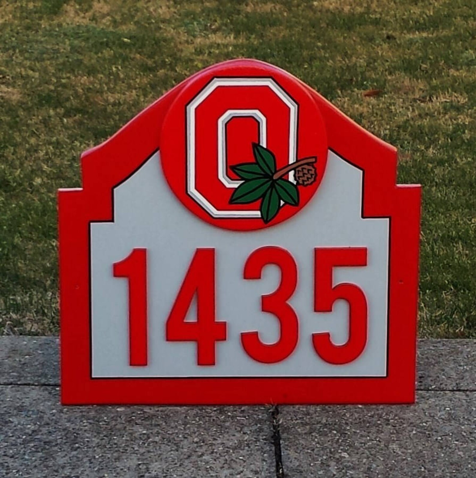 OHIO STATE Buckeyes Address Sign Custom Made Wood Decor Sign - Etsy