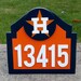 HOUSTON ASTROS Address Sign Custom Made for Home, Apartment, Office ...