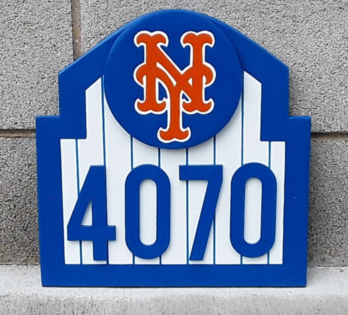 NEW YORK METS Address Sign Custom Made With Your Address / - Etsy