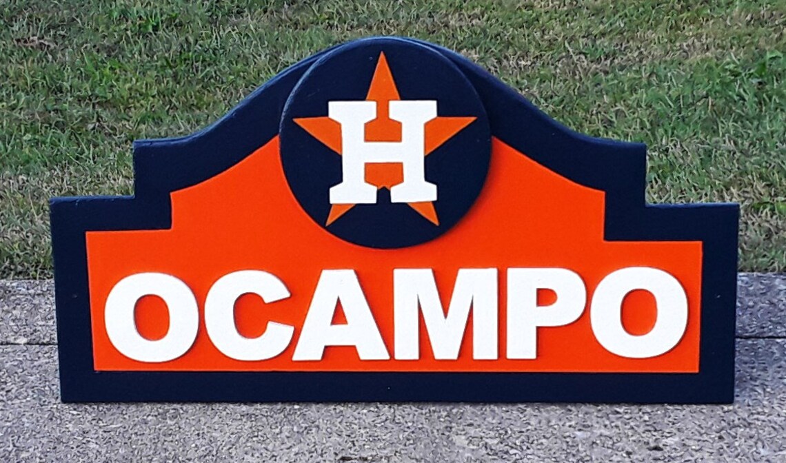 HOUSTON ASTROS Sign With Your NAME Custom Made Wood Decor - Etsy