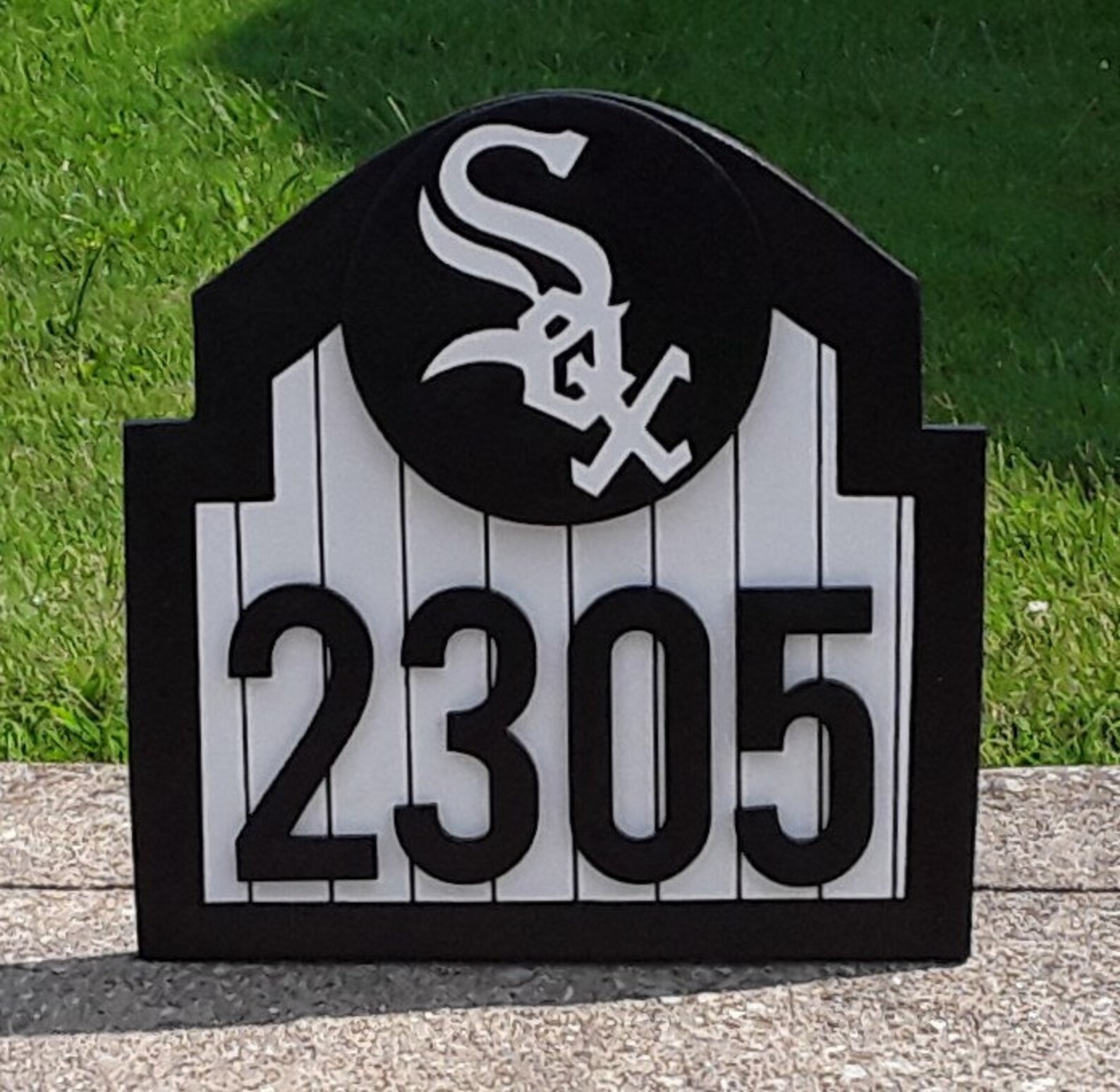 CHICAGO WHITE SOX Address Sign Custom Made Wood Decor Sign / - Etsy