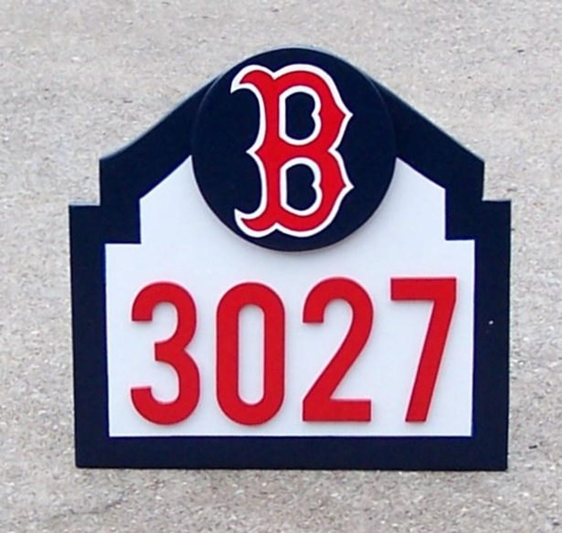BOSTON RED SOX Address Sign Wood Decor Boston Red Sox Gifts - Etsy