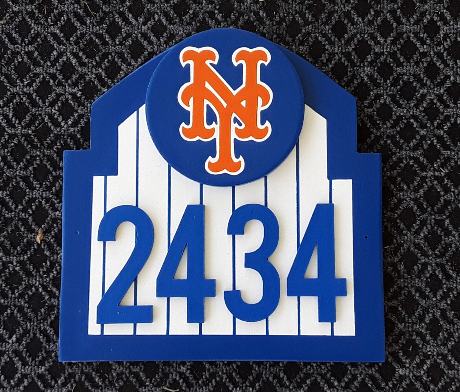NEW YORK METS Address Sign Custom Made With Your Address / - Etsy