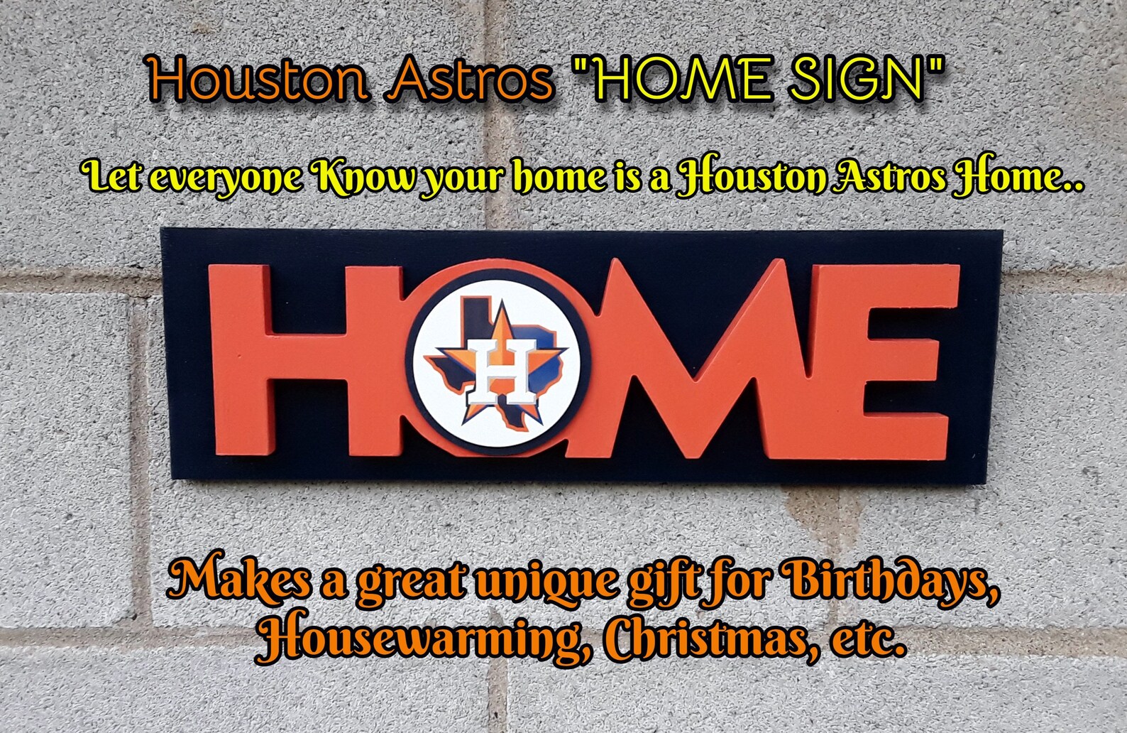 Houston Astros home Wood Decor Sign Houston - Etsy