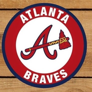 Atlanta Braves WELCOME Wood Sign /atlanta Braves Decor/atlanta Braves ...