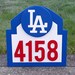 LOS ANGELES DODGERS Address Sign Custom Made for Home - Etsy