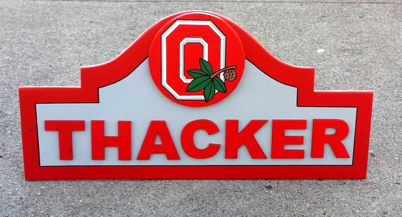 OHIO STATE Buckeyes Sign With Your NAME Custom Made Wood - Etsy
