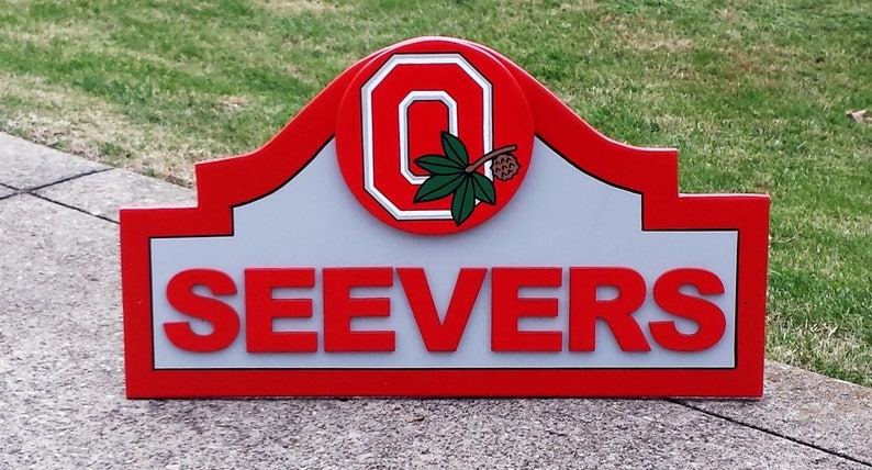 OHIO STATE Buckeyes Sign with your NAME Custom Made Wood | Etsy